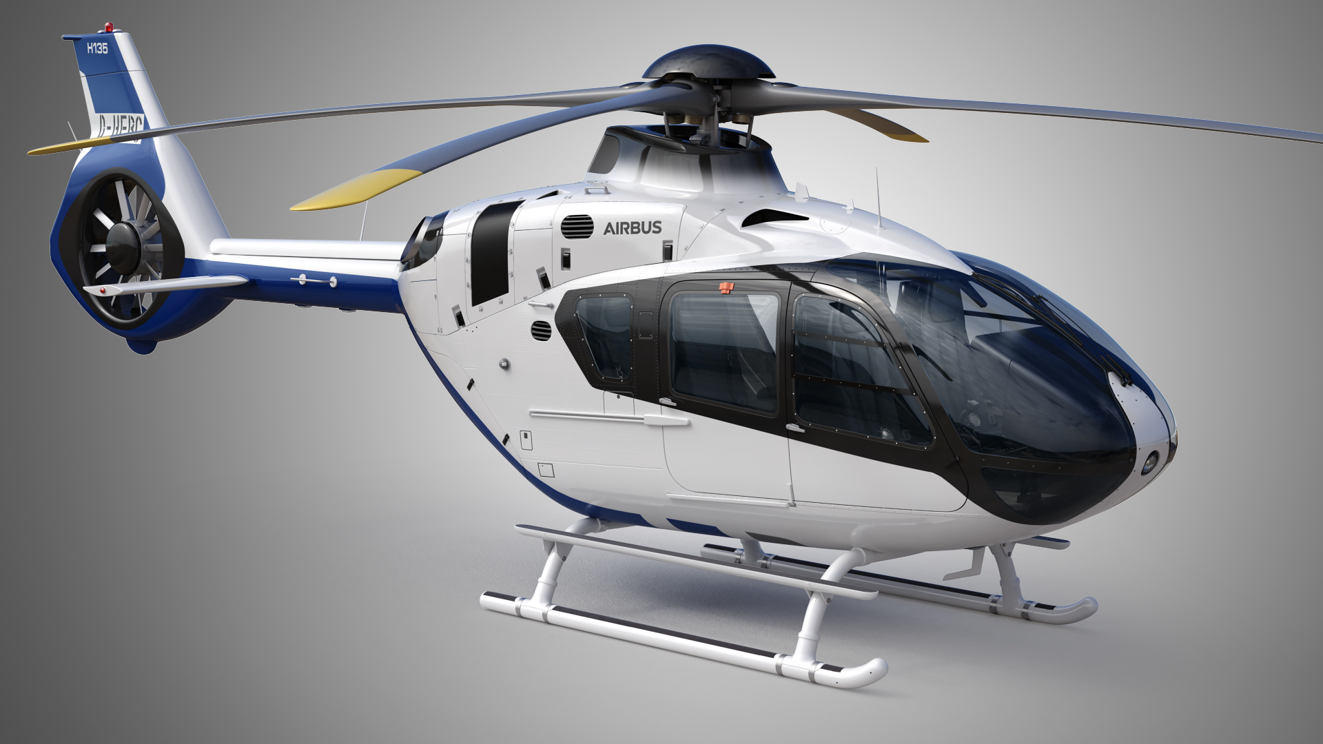 3D airbus helicopter h135 eurocopter ec135 - TurboSquid 1349555