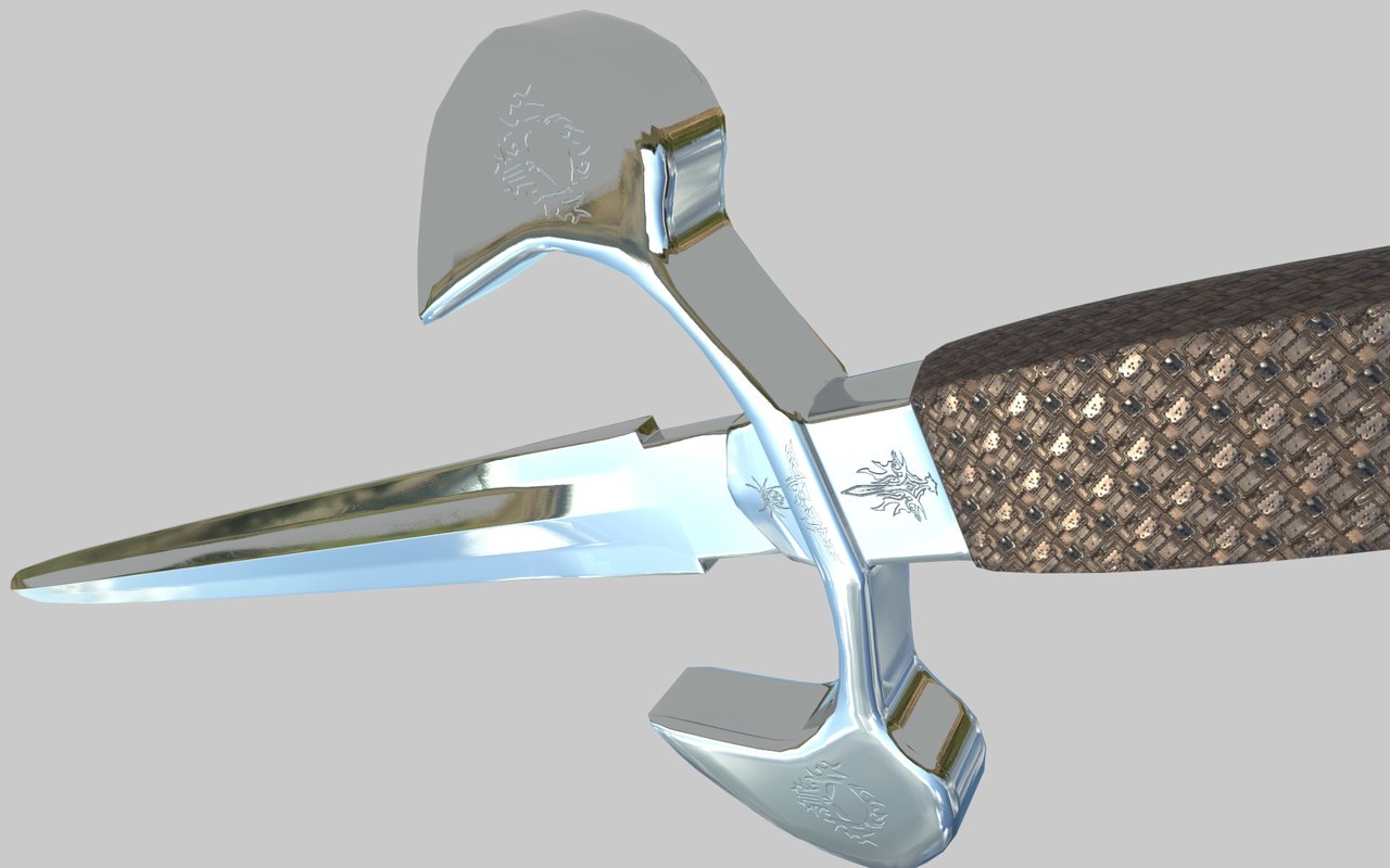3D silver blade - TurboSquid 1349585