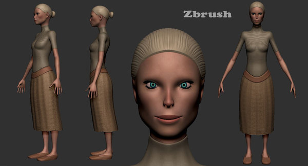 3D model teacher female ordinary - TurboSquid 1349609