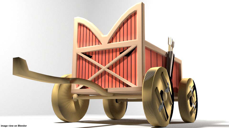Chariot sumerian 3D model - TurboSquid 1349655