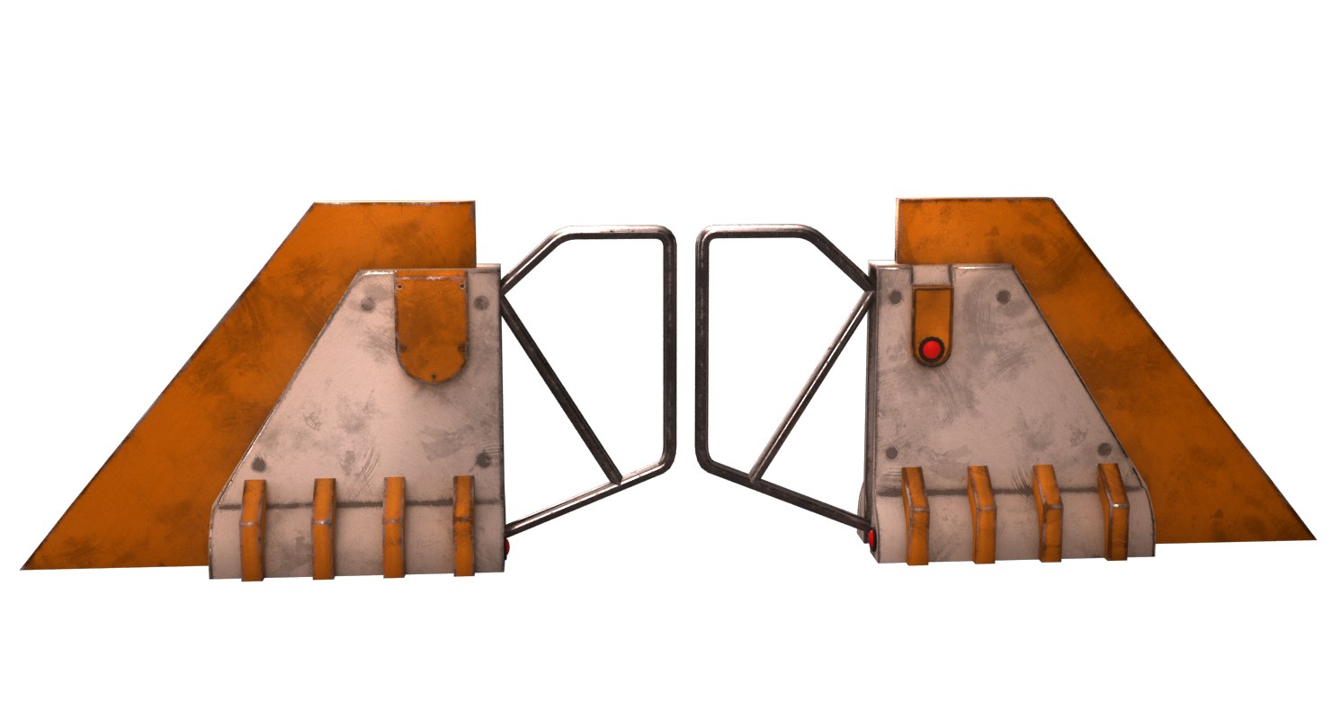 3D old turnstile - TurboSquid 1347679