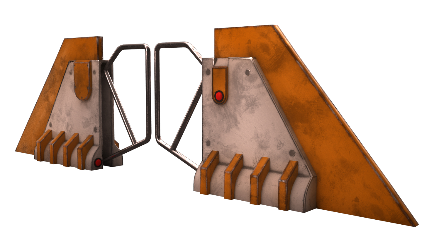 3D old turnstile - TurboSquid 1347679