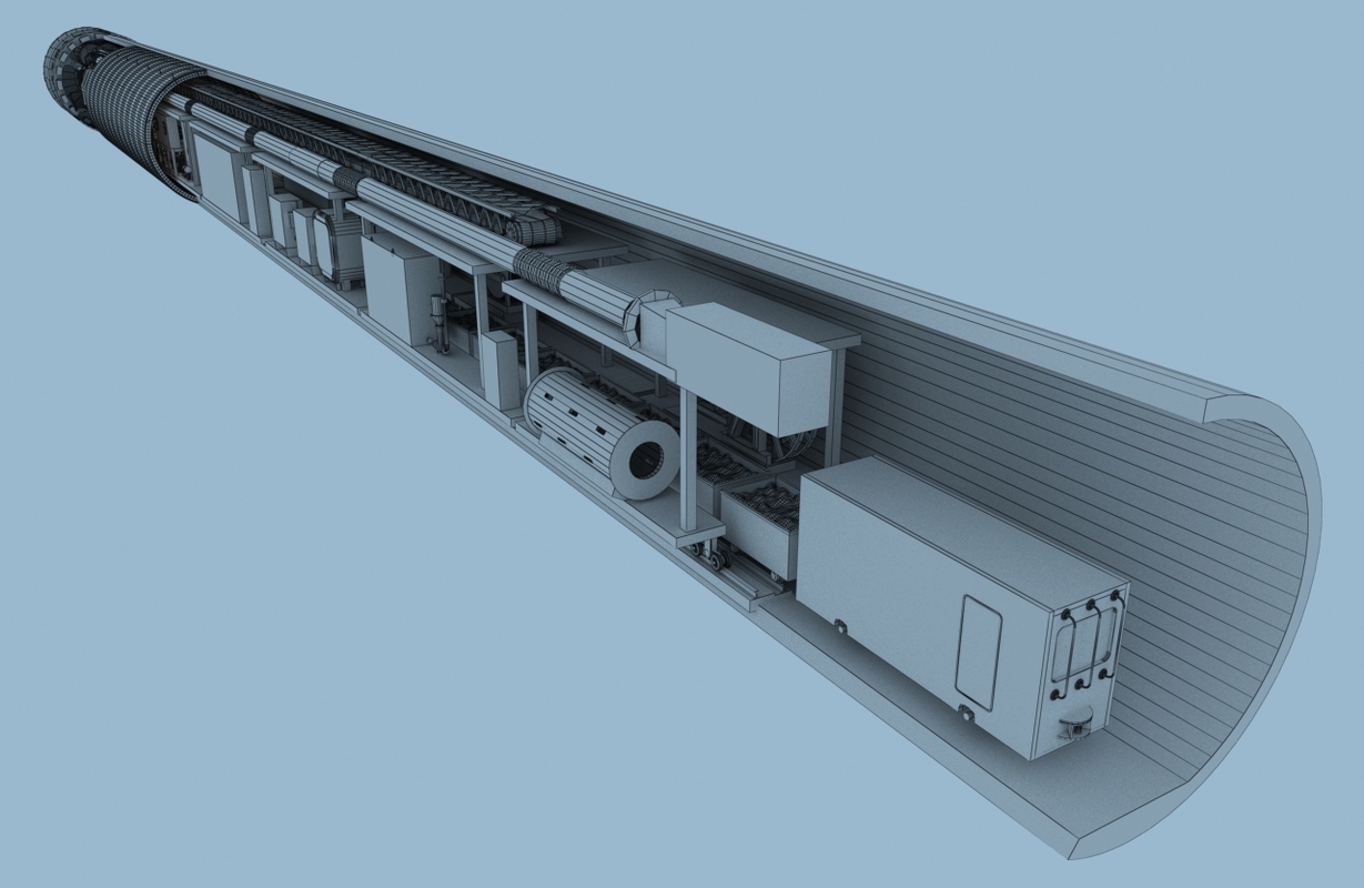 Tunnel boring machine 3D - TurboSquid 1349774