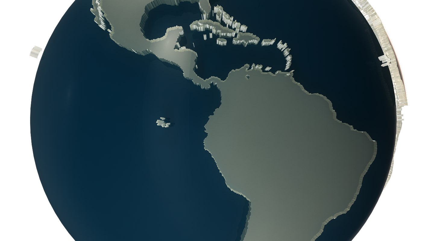 3D glass earth - TurboSquid 1349855