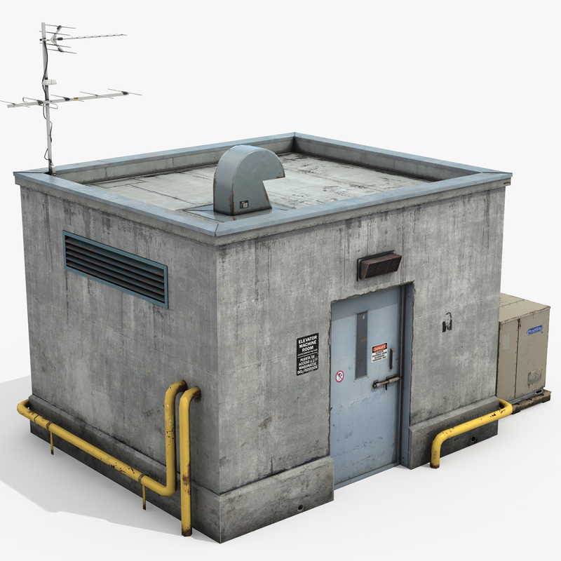 3D model rooftop elevator - TurboSquid 1349991