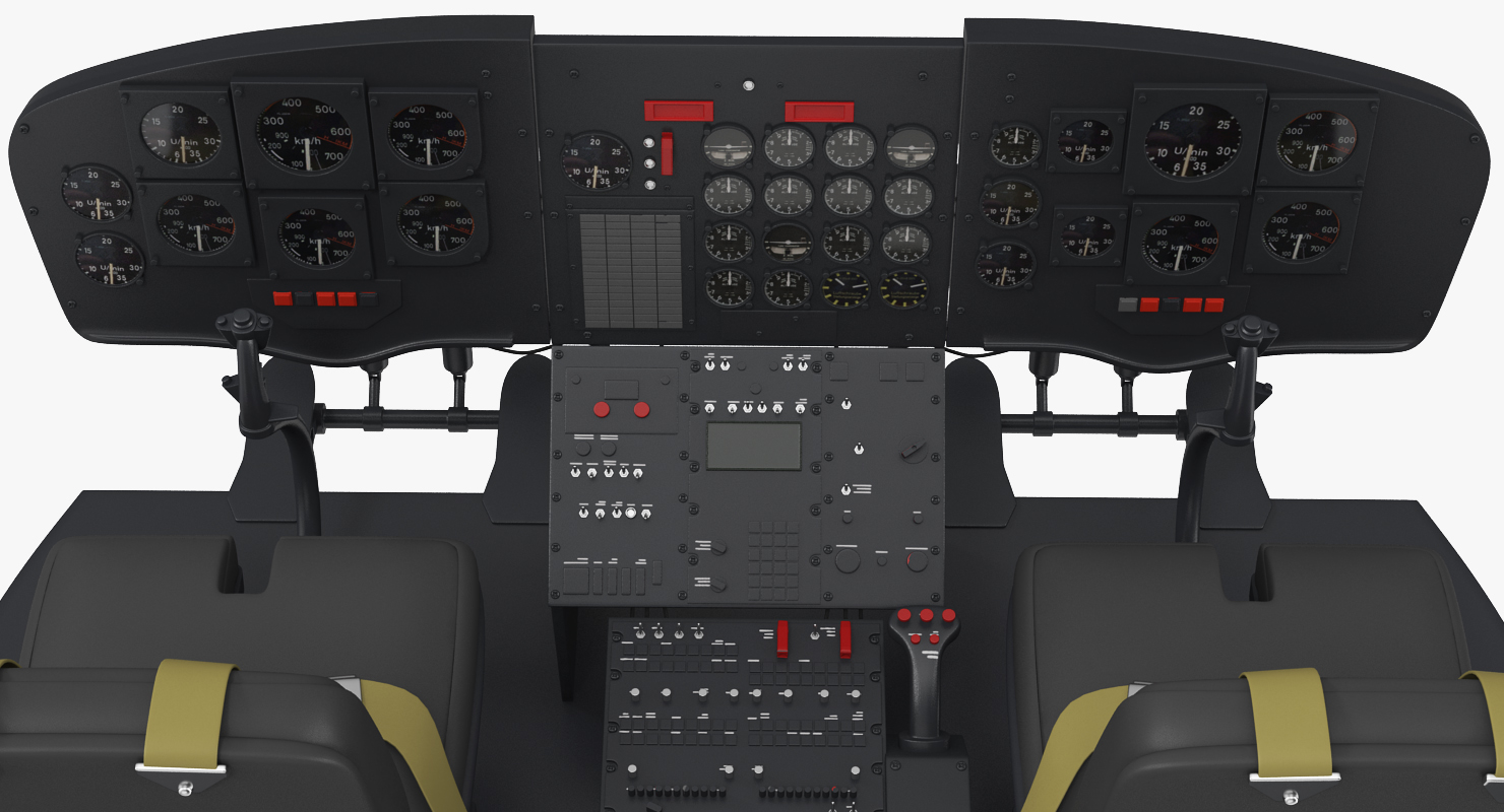 Helicopter control panels 2 model - TurboSquid 1350206