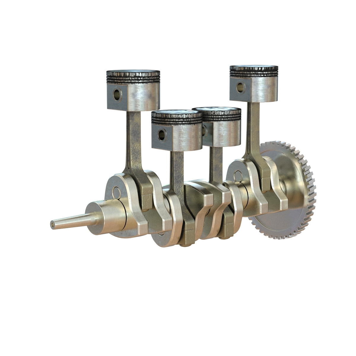 3D engine block piston - TurboSquid 1350283