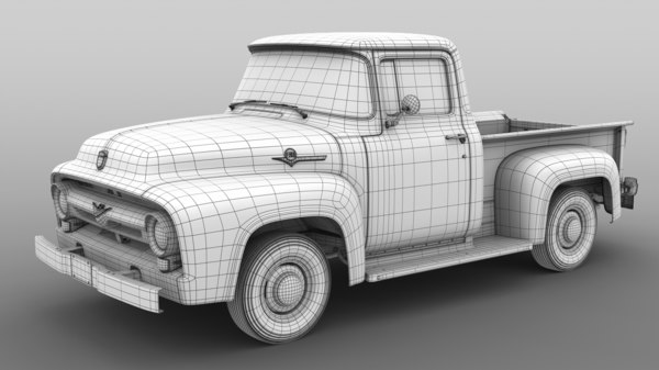 3D 1956 f-100 - TurboSquid 1350305