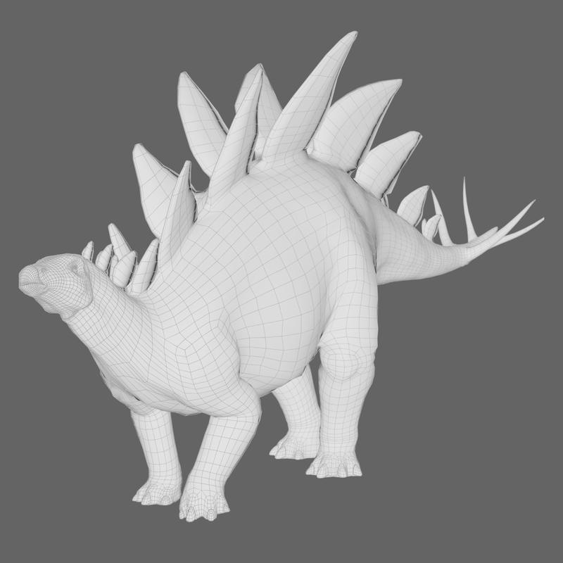 Realistic stegosaurus 3D - TurboSquid 1350623