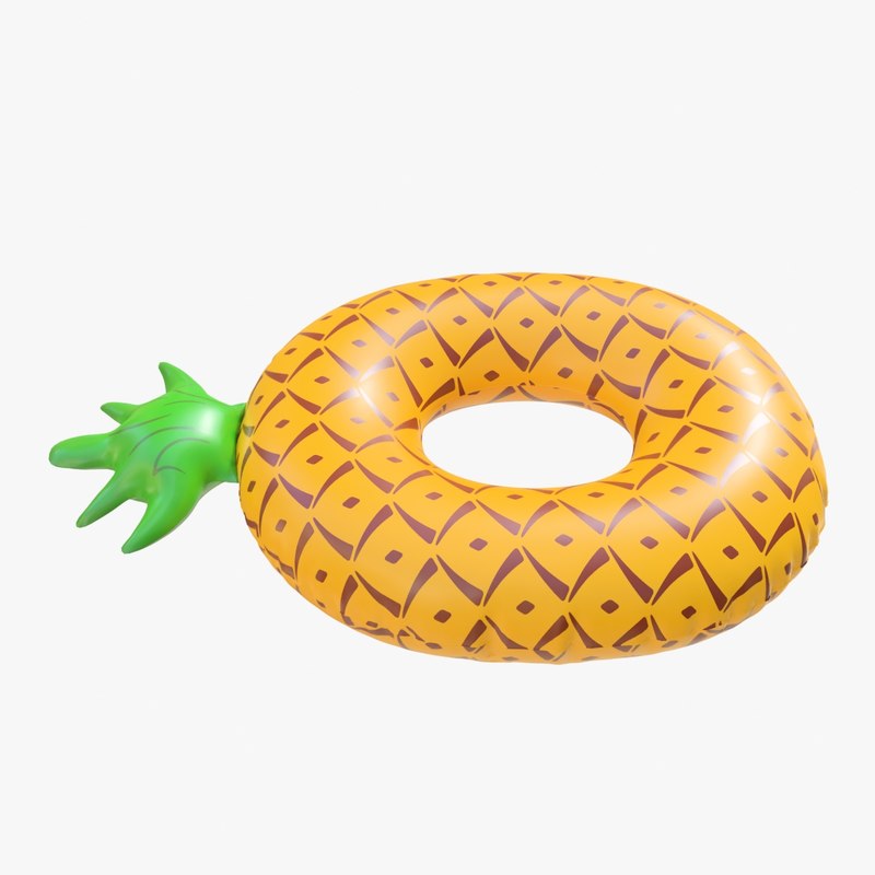 3D realistic float ring pineapple - TurboSquid 1350179
