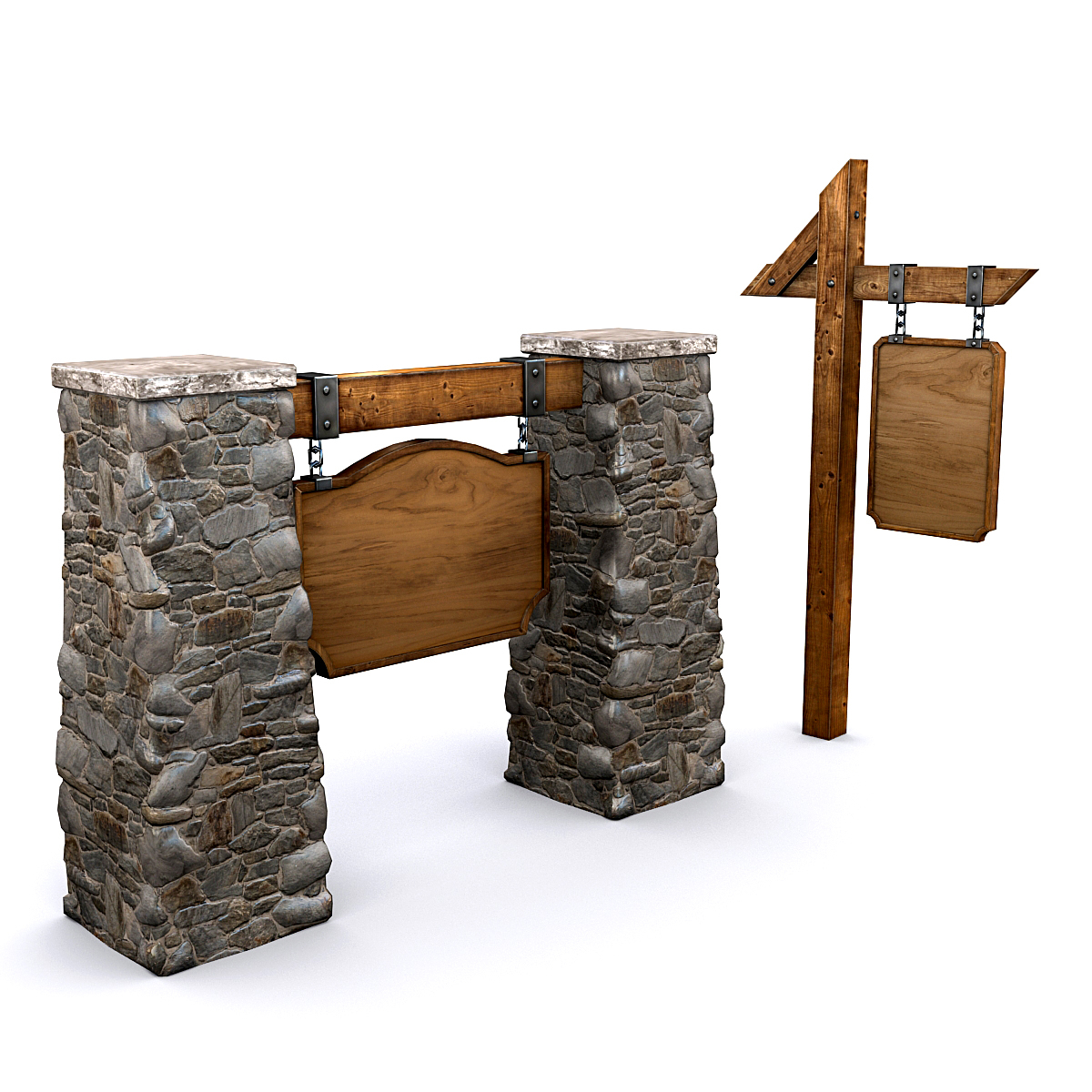3D national park signs - TurboSquid 1247135