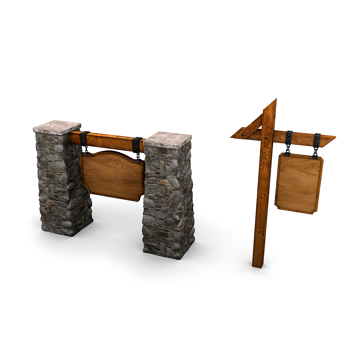 3D national park signs - TurboSquid 1247135