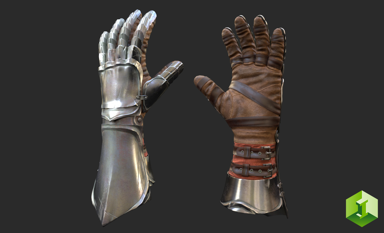 Medieval gauntlets model - TurboSquid 1351065
