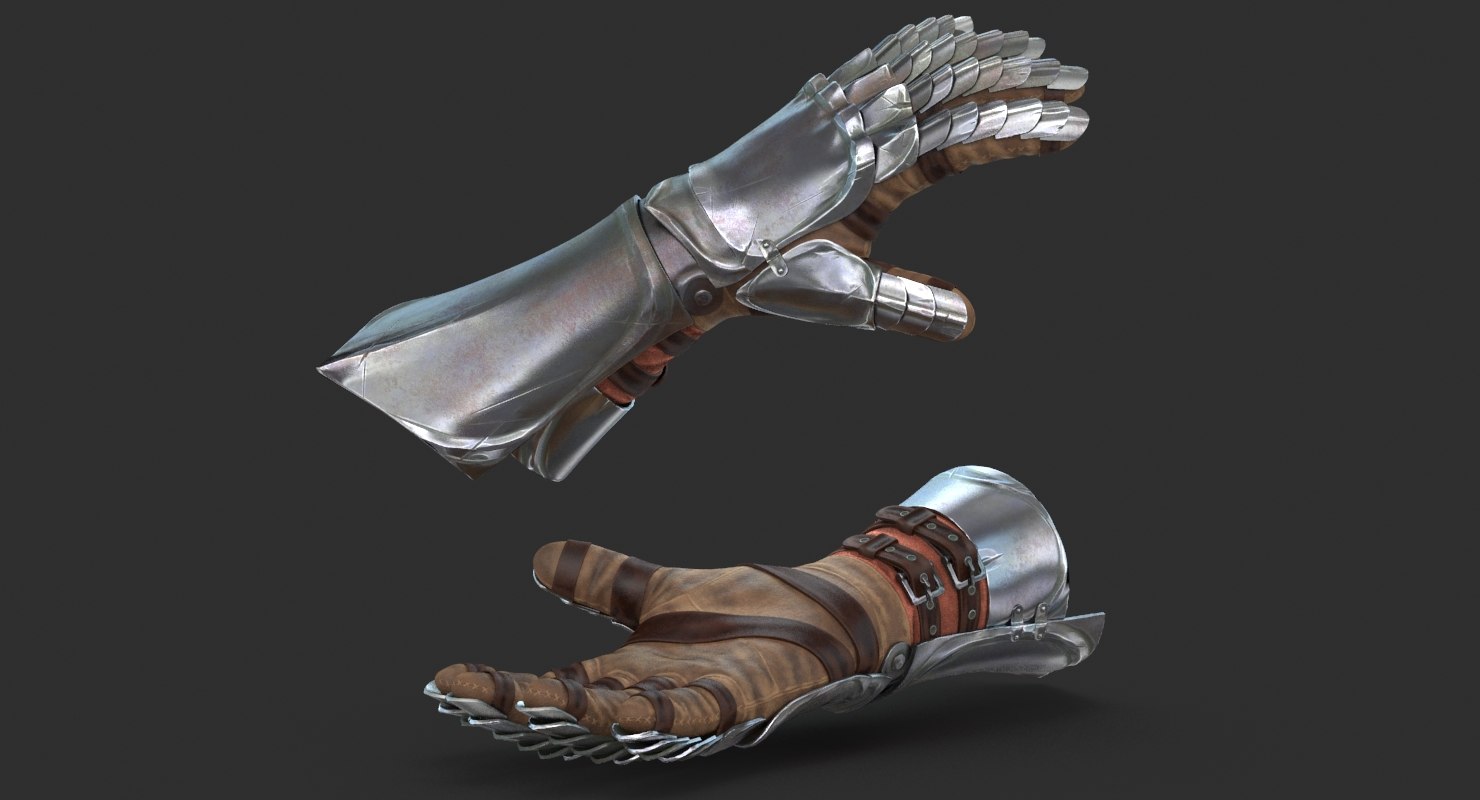 Medieval gauntlets model - TurboSquid 1351065