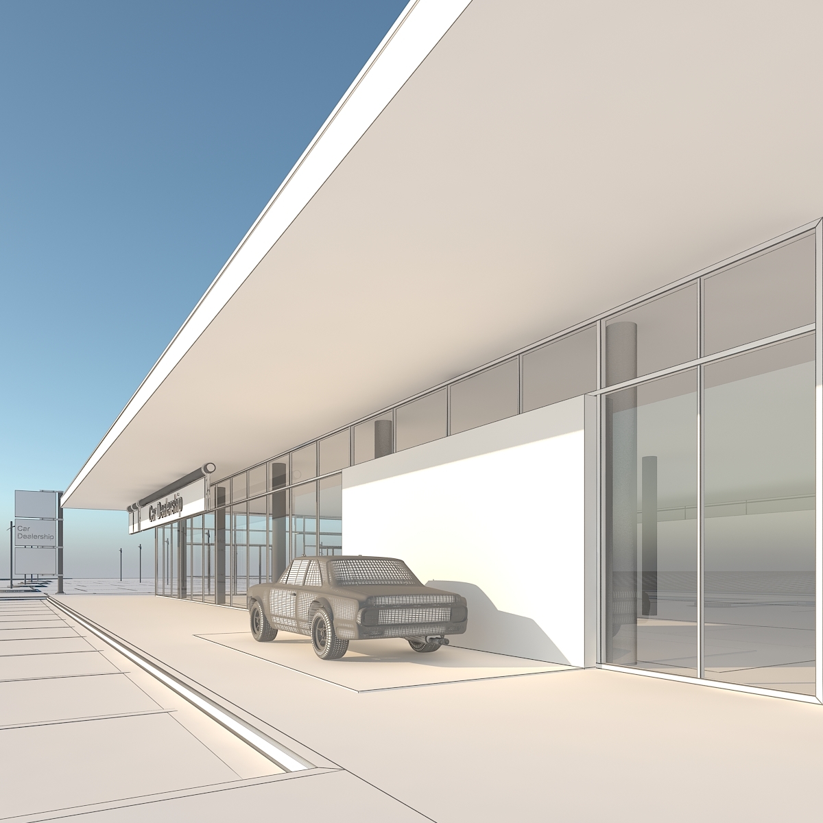 3dmodel car dealership 3D model - TurboSquid 1351072