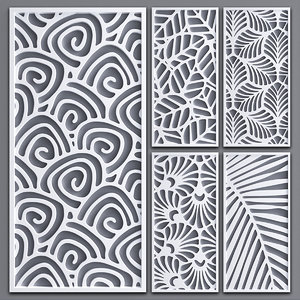 3D decorative partitions pattern - TurboSquid 1351857