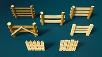 3d wooden stockade