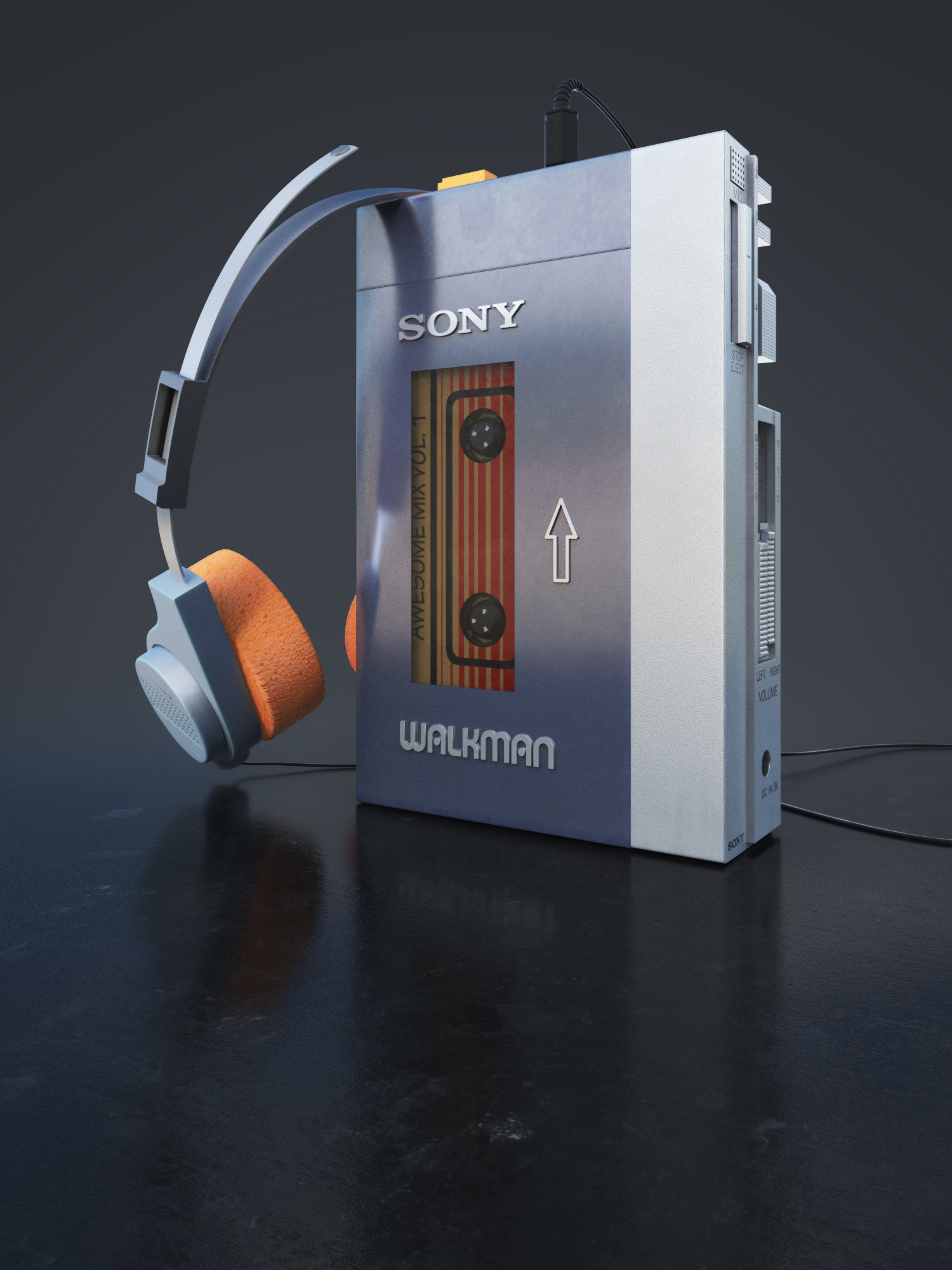 Sony walkman 3D model - TurboSquid 1351228