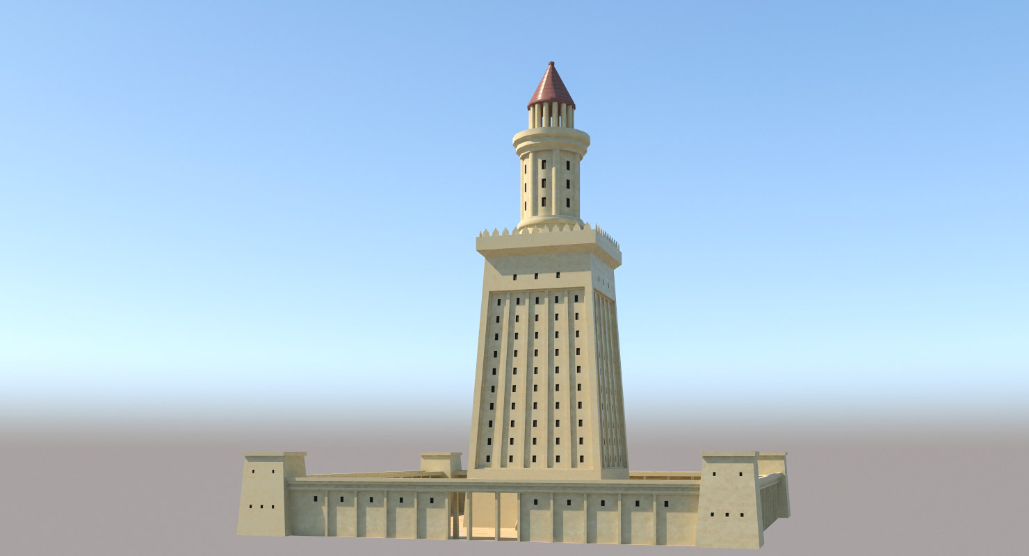 Ancient lighthouse alexandria lights 3D model - TurboSquid 1351440