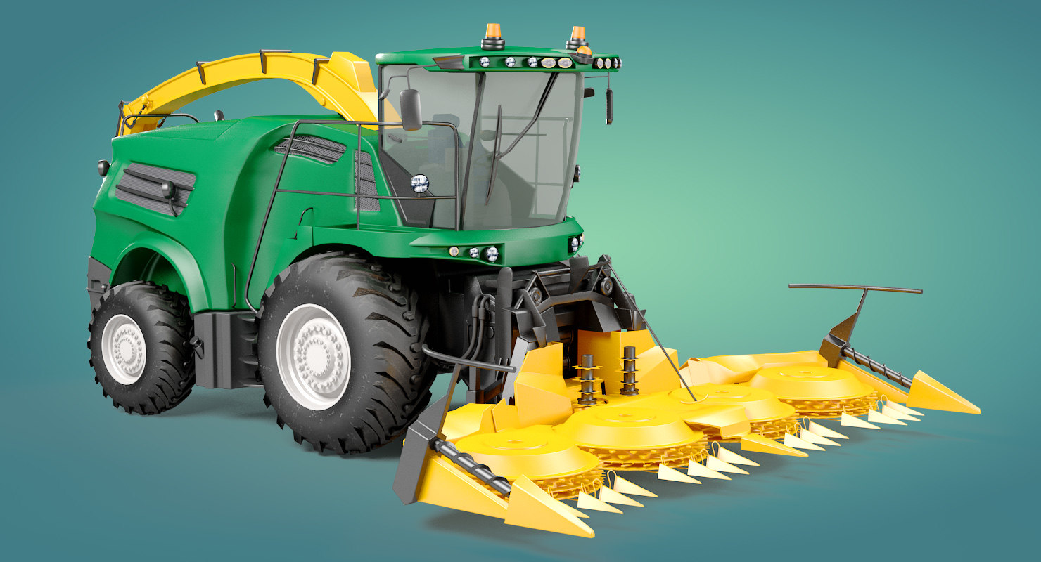 Forage harvester 3D model - TurboSquid 1351474
