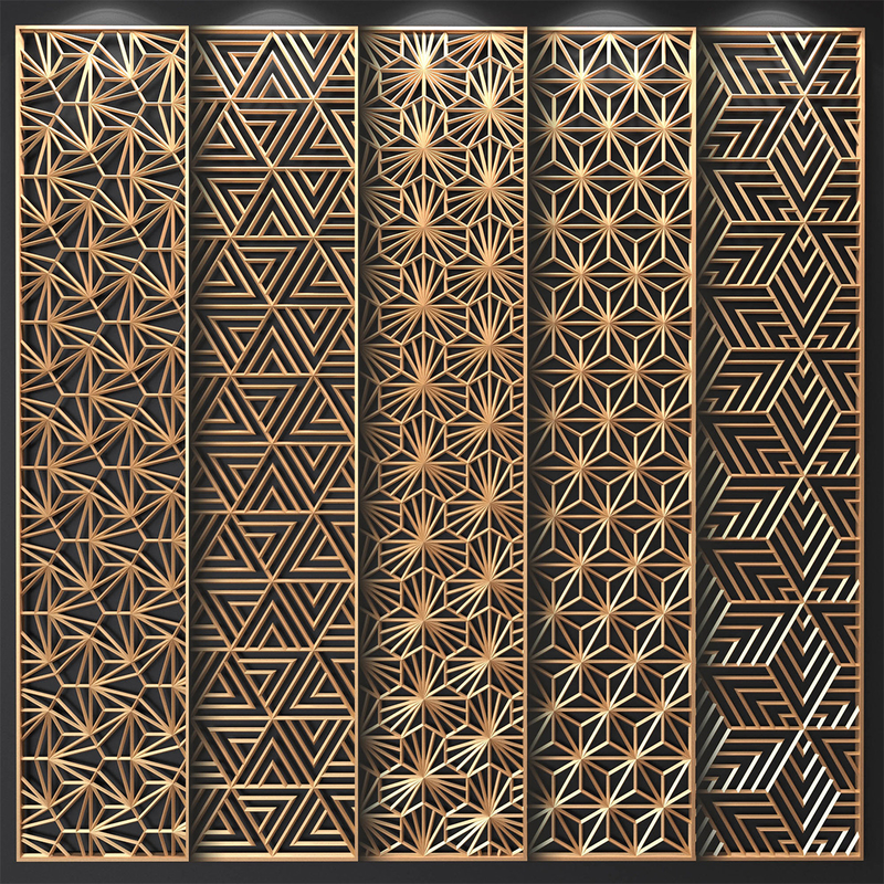Decorative partitions patterns 3D model - TurboSquid 1351923