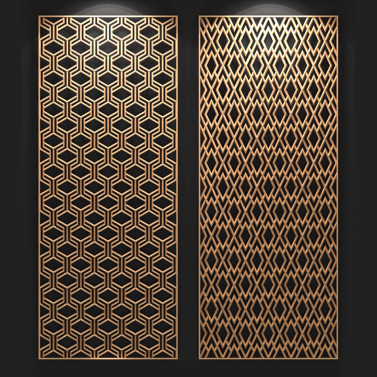 3D decorative partitions patterns - TurboSquid 1351929