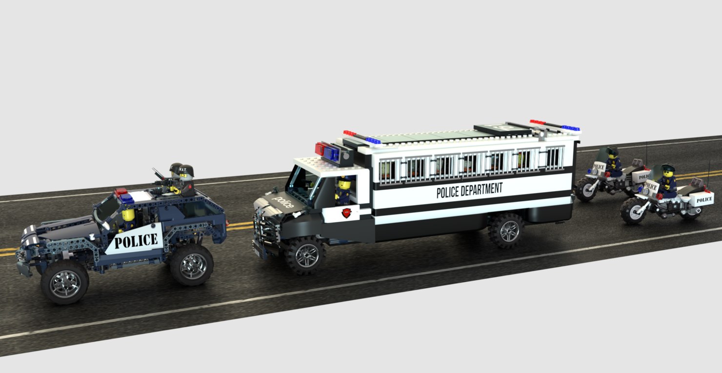 Police convoy prisoners 3D model - TurboSquid 1351918