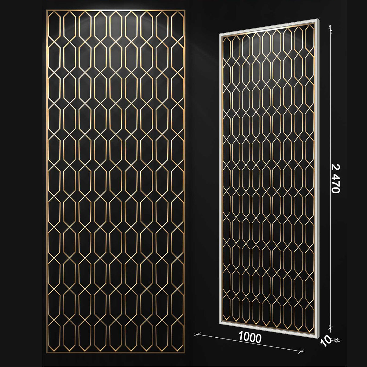 Decorative partitions patterns 3D - TurboSquid 1351957