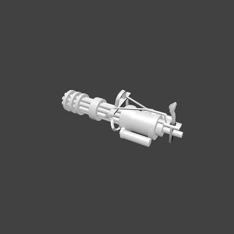 3D model multi barrel gun - TurboSquid 1352011