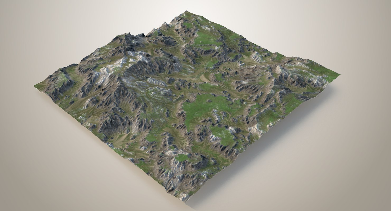 3D model grassy terrain - 3 - TurboSquid 1352035