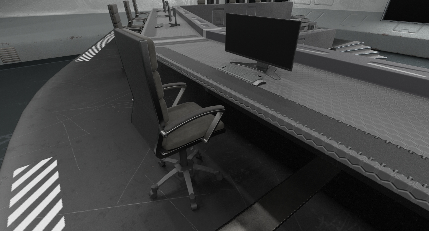Futuristic control room 3D model - TurboSquid 1347720