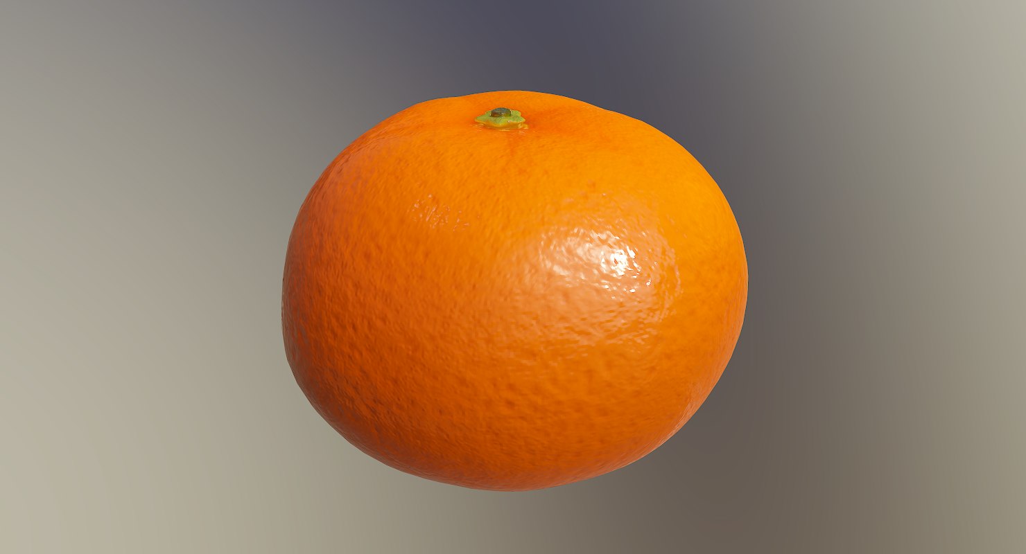3D realistic mandarin tangerine model - TurboSquid 1352245