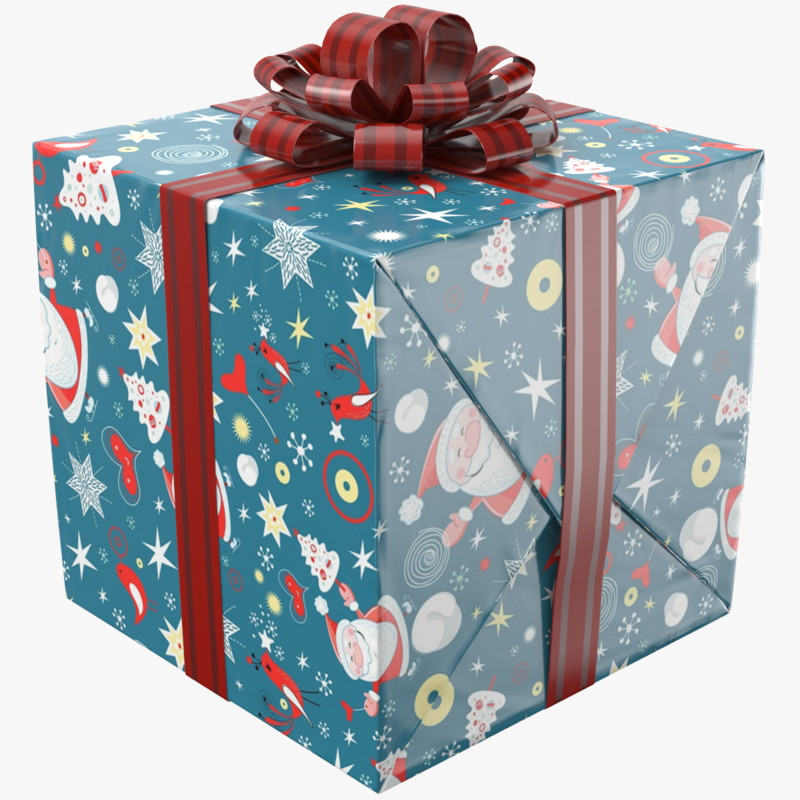 3D real gift box model - TurboSquid 1352264