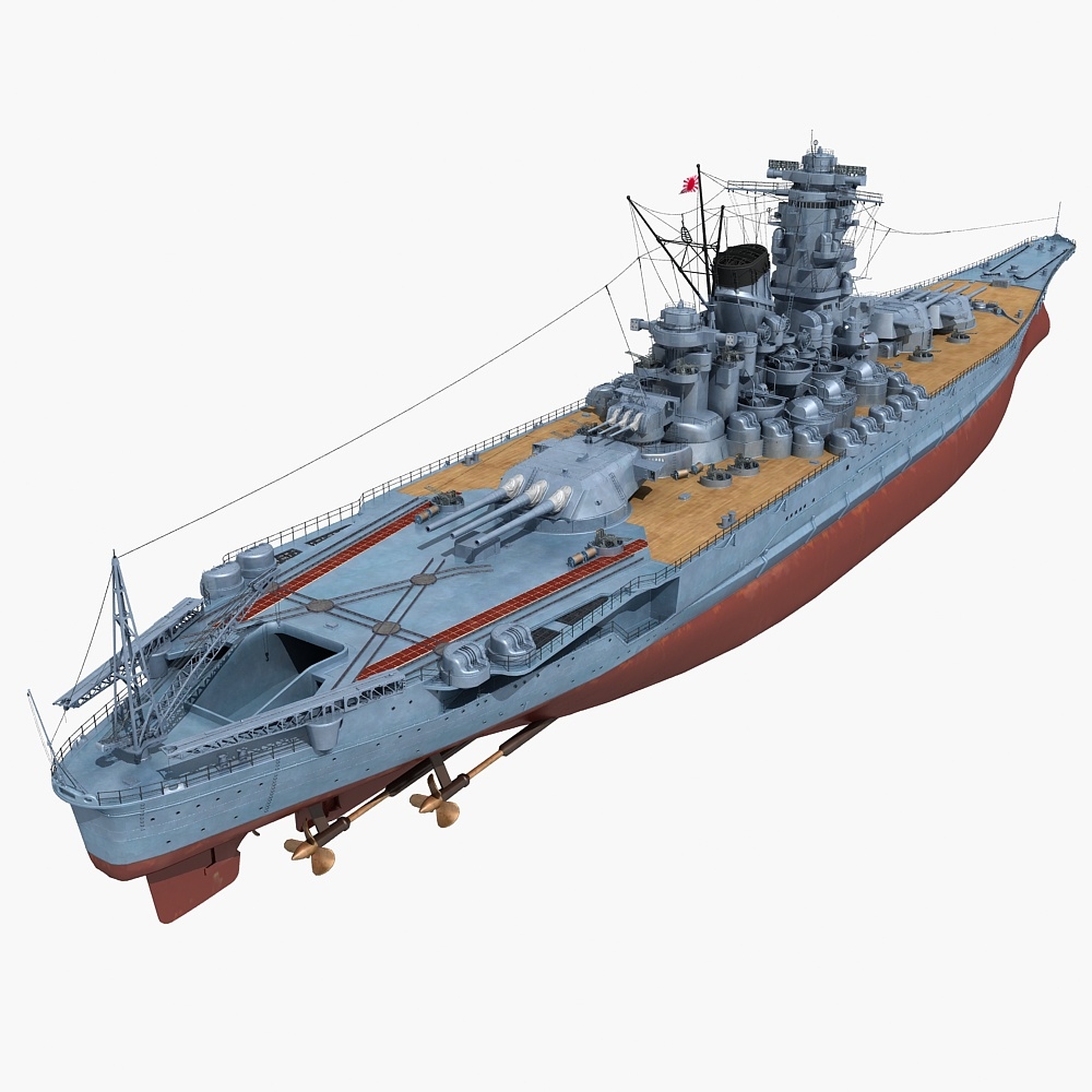 modelo 3d Yamato y Musashi 1944 - TurboSquid 1352268