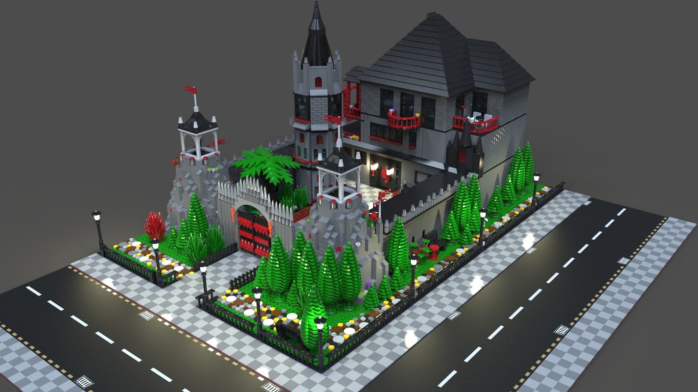 modèle 3D de Manoir Lego - TurboSquid 1352271