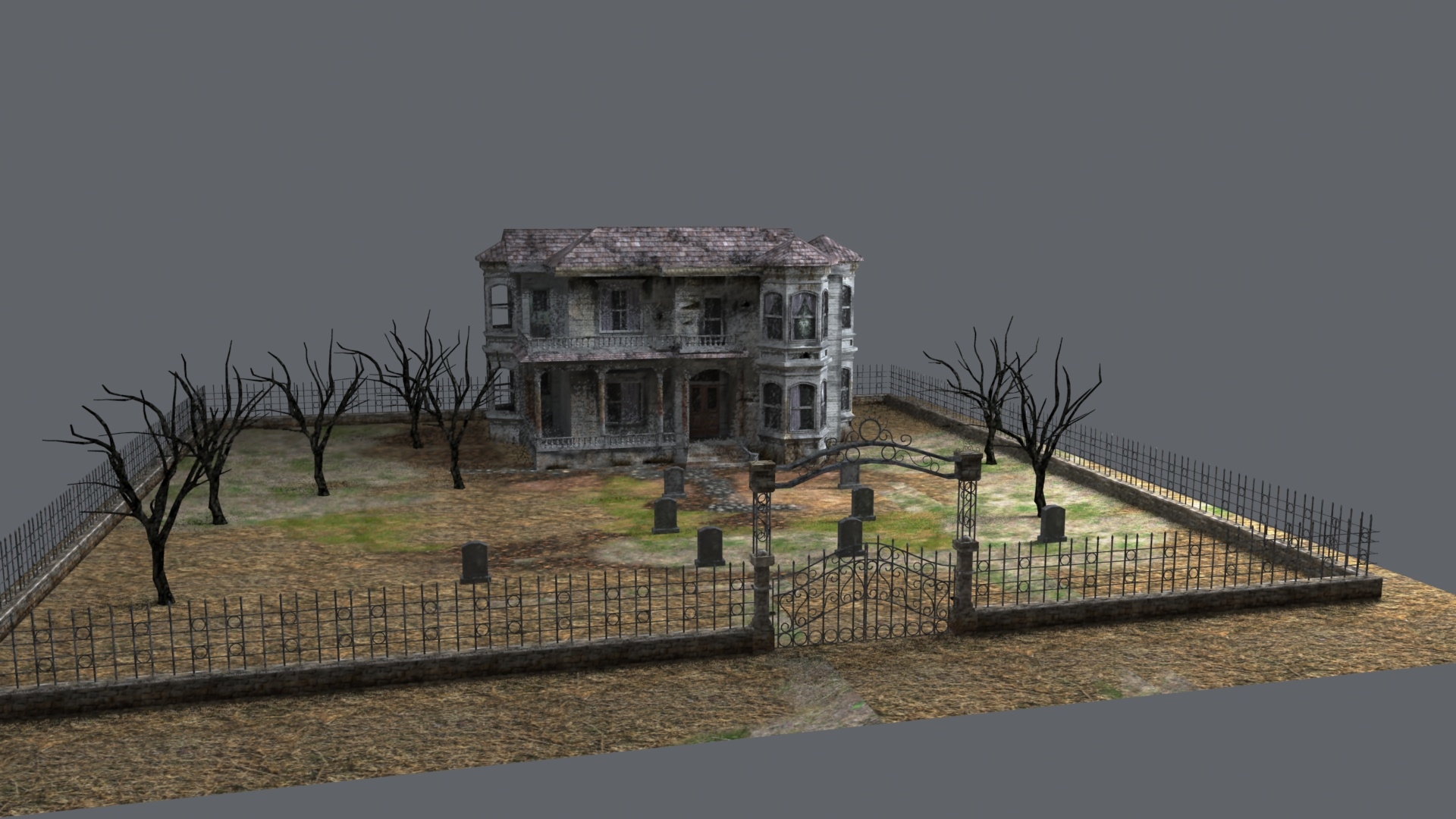 Haunted house model - TurboSquid 1352363