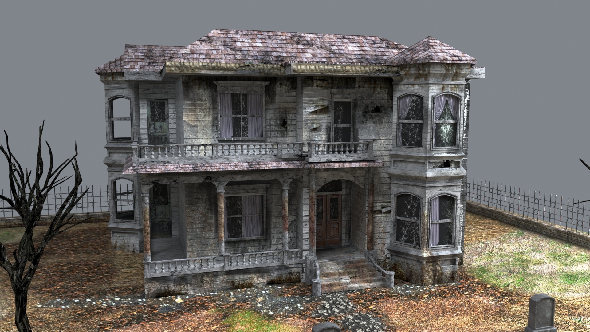 Haunted house model - TurboSquid 1352363