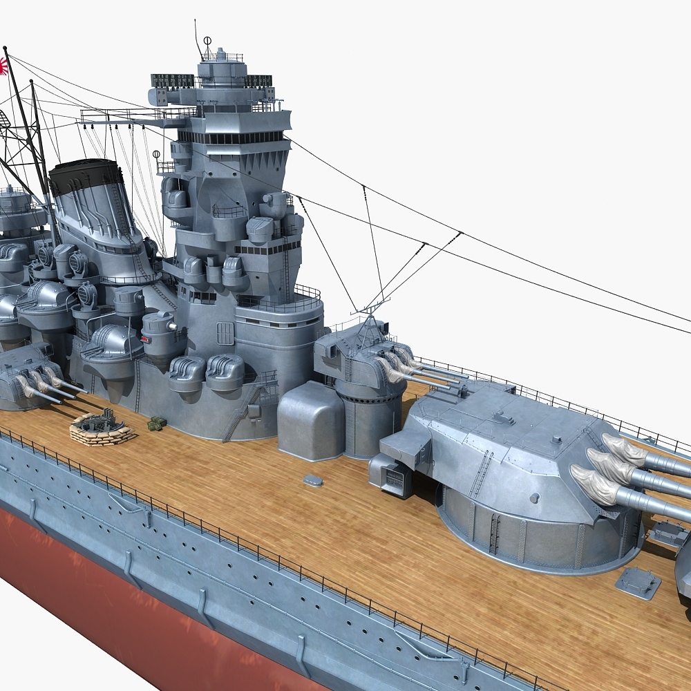 modèle 3D de Yamato Musashi 1944 Musashi 1942 - TurboSquid 1352374