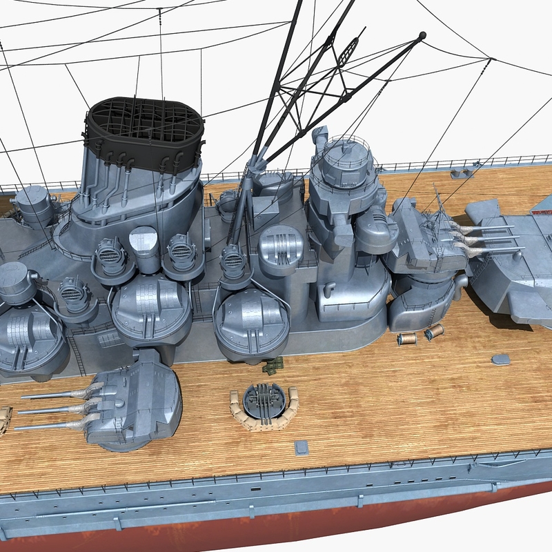 modèle 3D de Yamato Musashi 1944 Musashi 1942 - TurboSquid 1352374