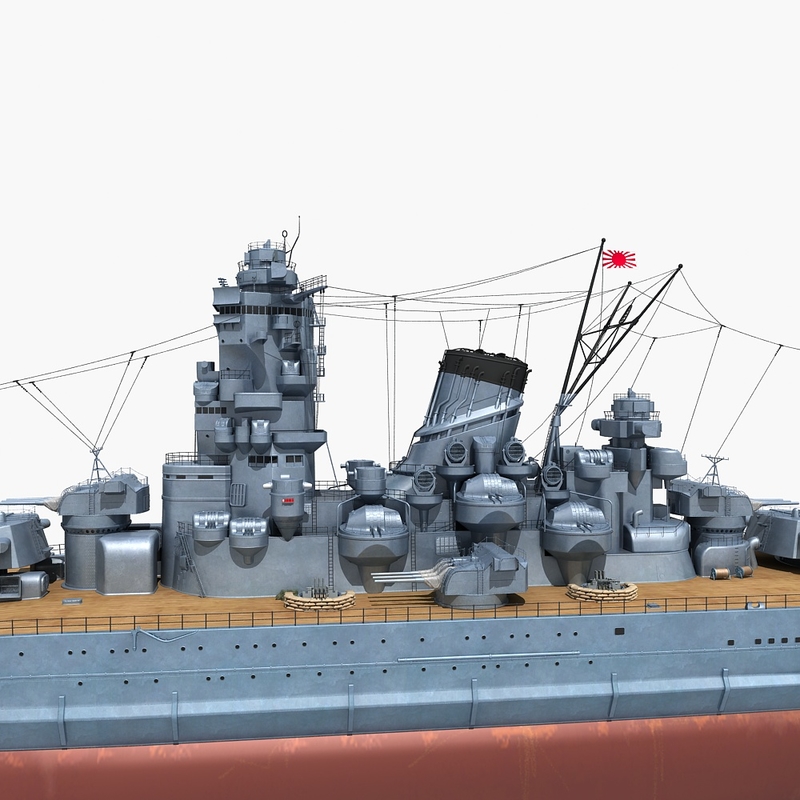 modèle 3D de Yamato Musashi 1944 Musashi 1942 - TurboSquid 1352374