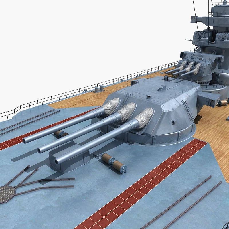 Japanese yamato musashi 1942 3D model - TurboSquid 1352374