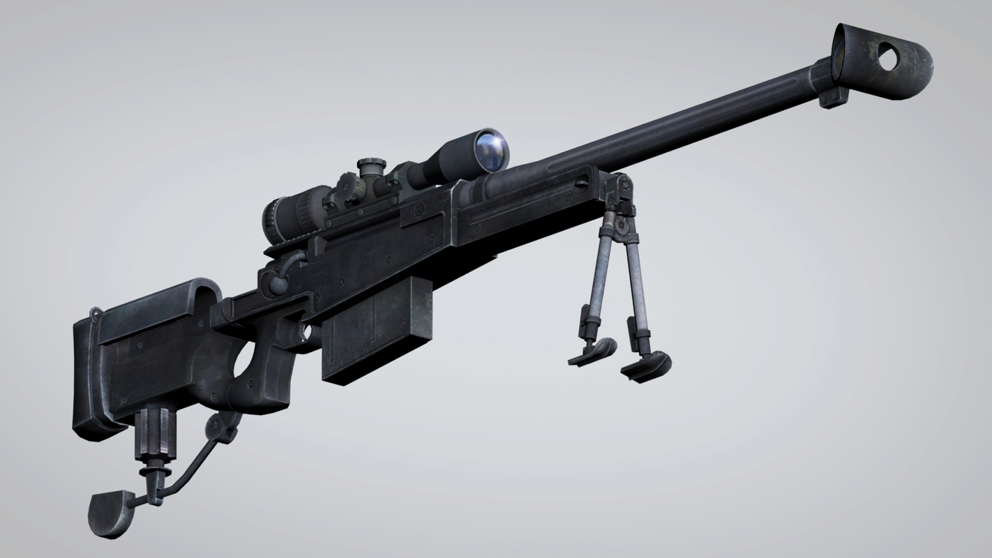 Sniper rifle aw50 model - TurboSquid 1352436