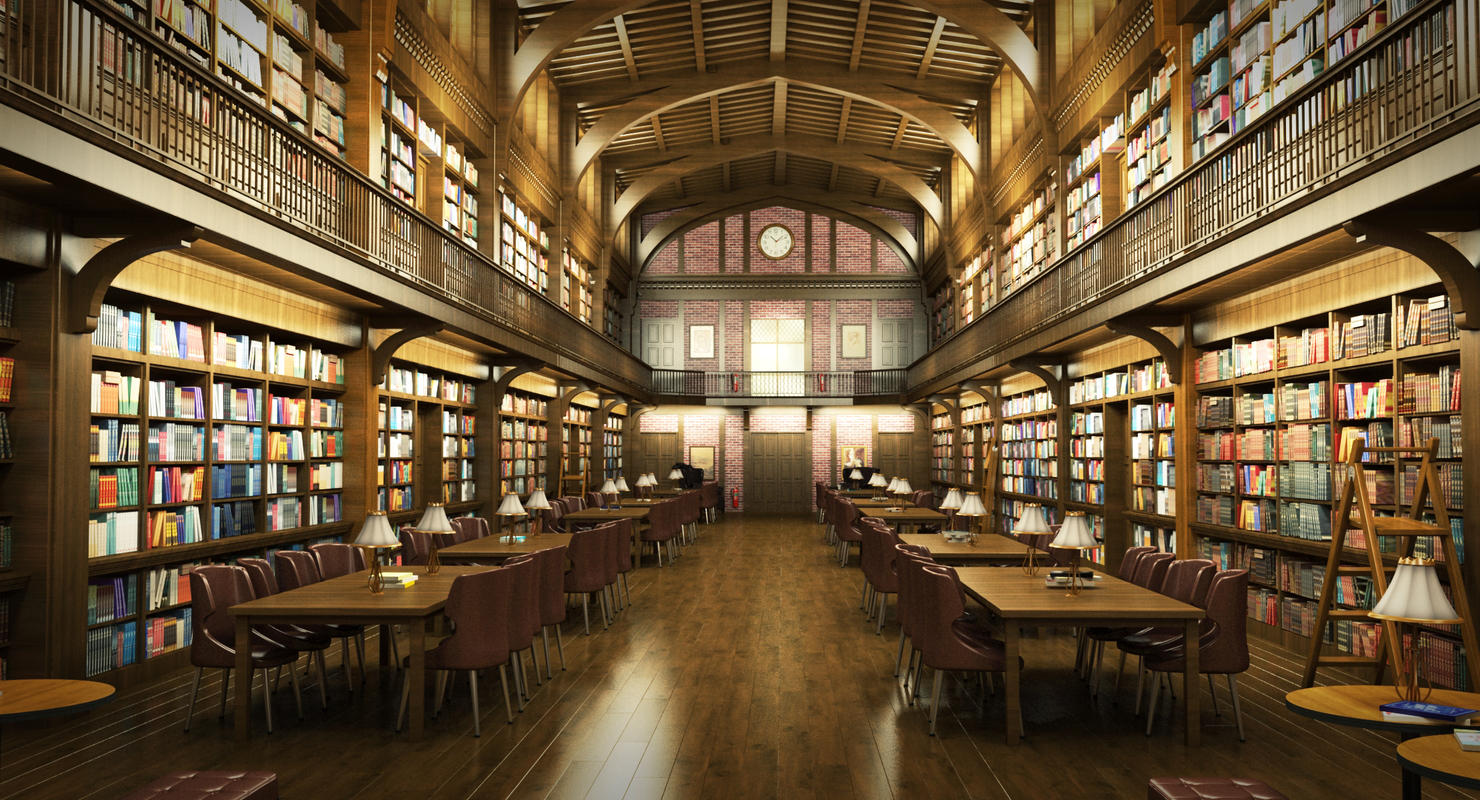 Bibliothek, Klassenzimmer und Schulflur 3D-Modell - TurboSquid 1352407