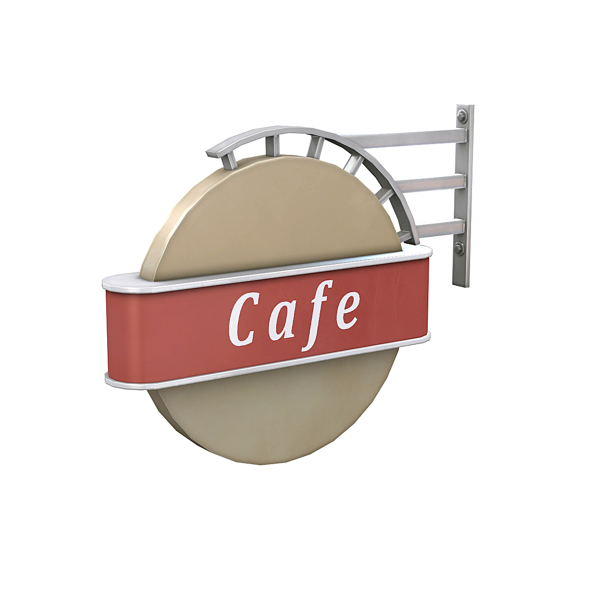 3D cafe signs model - TurboSquid 1244787