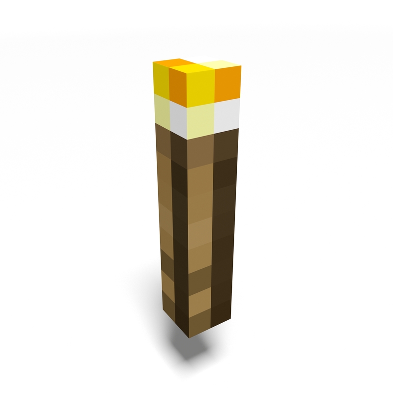 modelo 3d Antorcha minecraft - TurboSquid 1352870