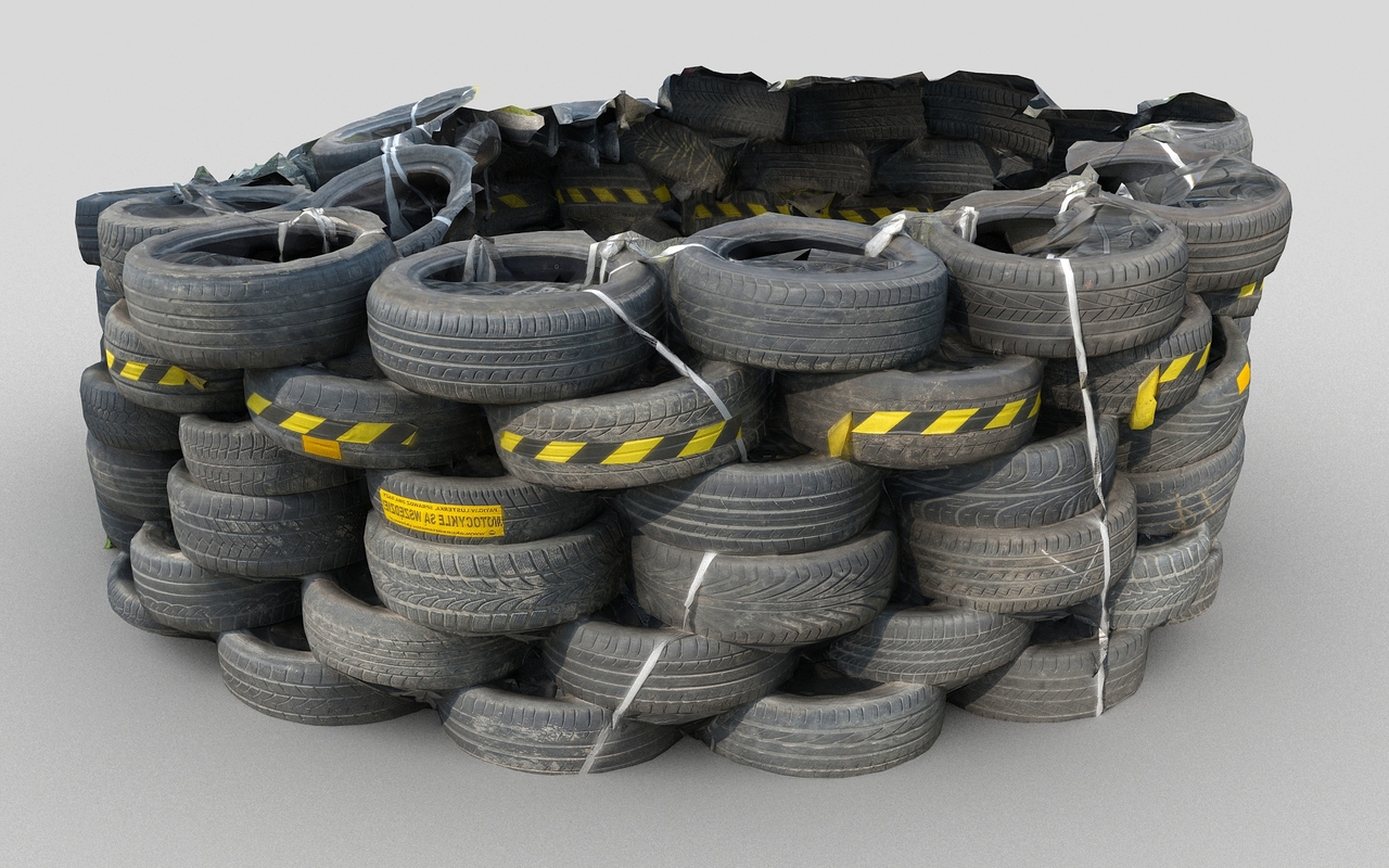 3D tire barrier scan - TurboSquid 1352697
