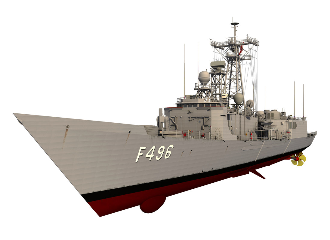 3D oliver perry class frigate - TurboSquid 1352375
