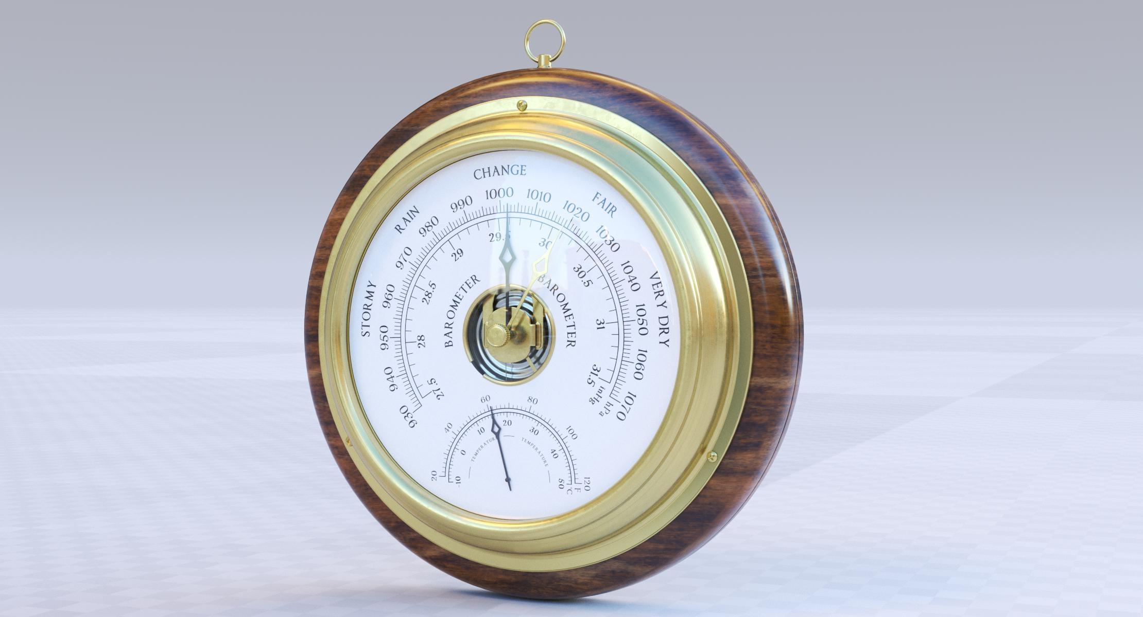 Barômetro Modelo 3D - TurboSquid 1352922