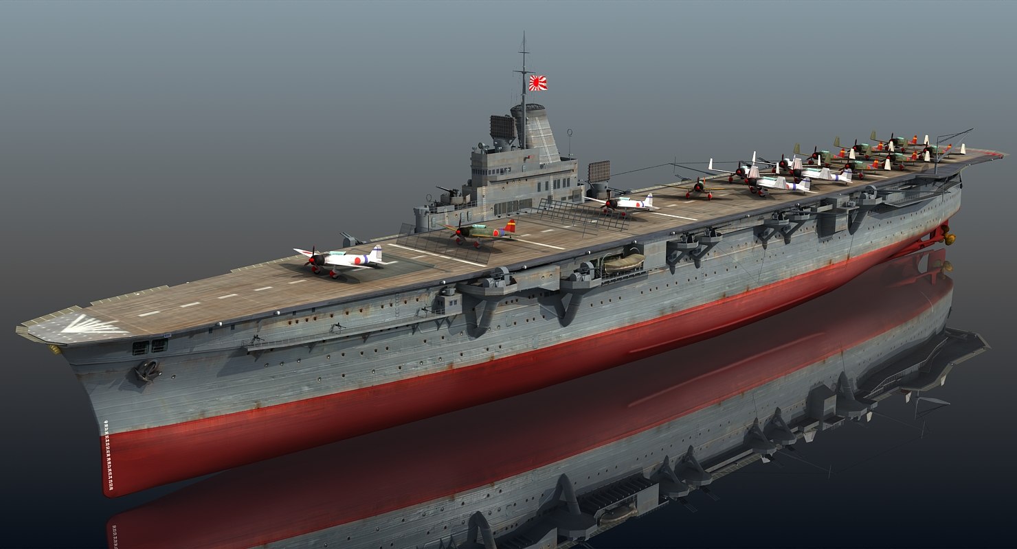 modelo 3d Portaaviones japonés Taiho - TurboSquid 1352951