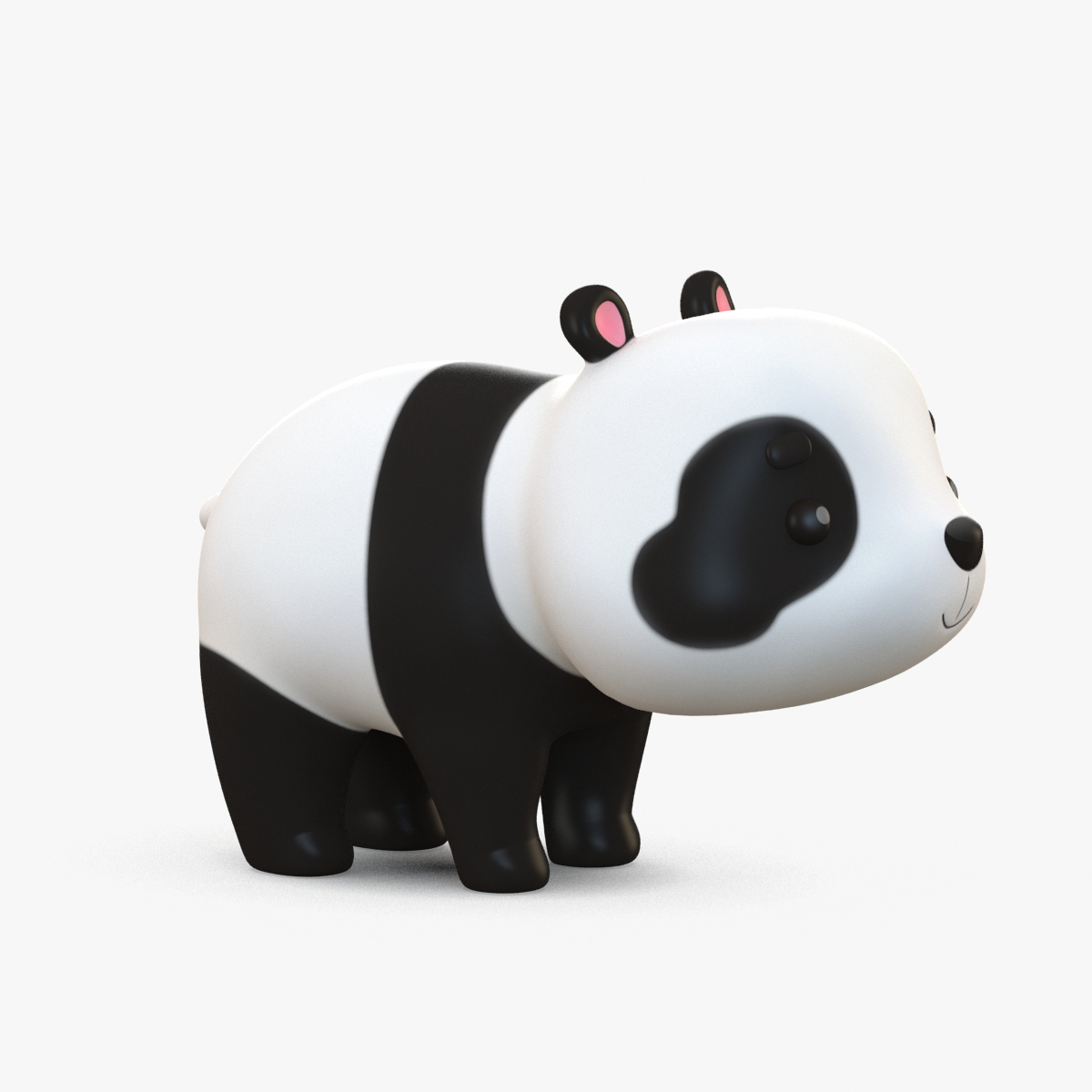 Cute cartoon panda bear model - TurboSquid 1351074
